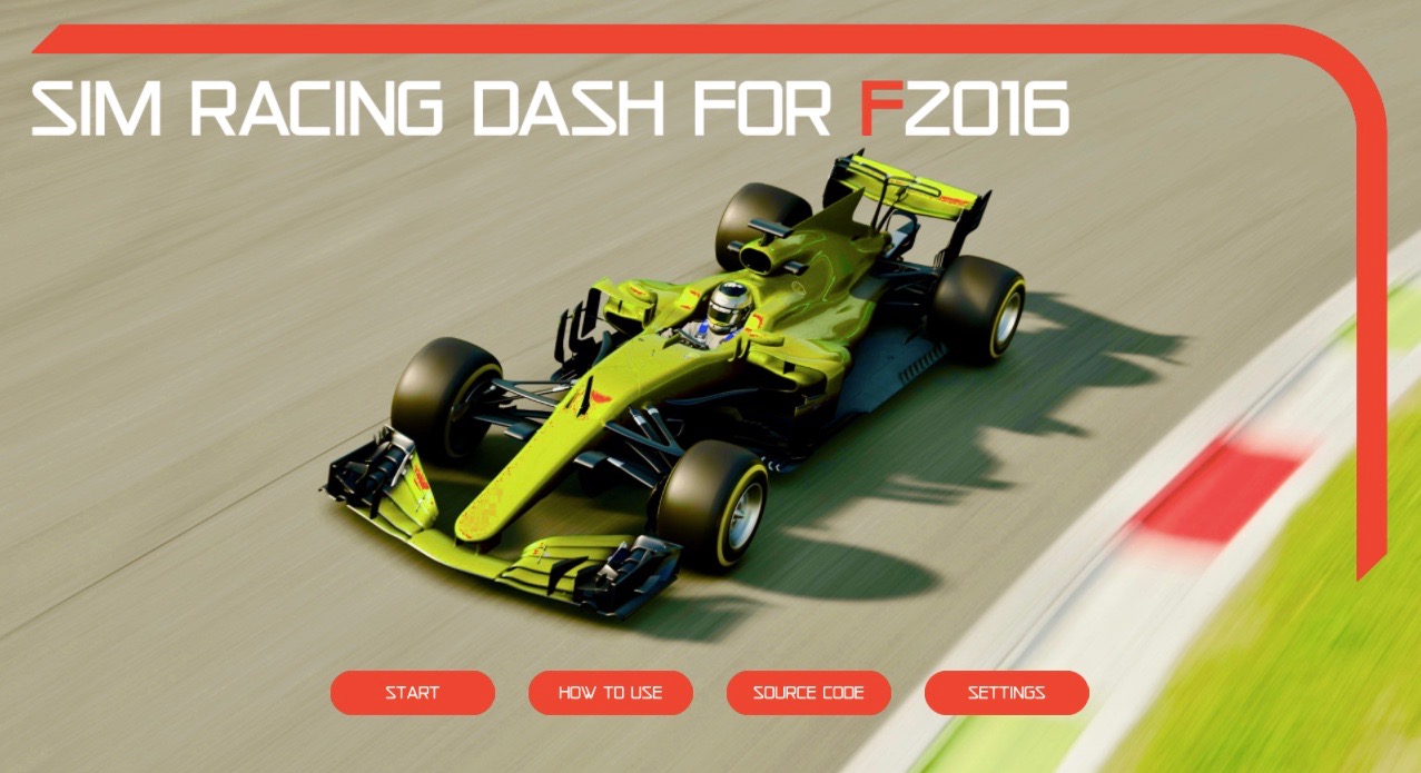 Sim Racing Dash for F2016 macOS App – How To Use – DEHIXLAB